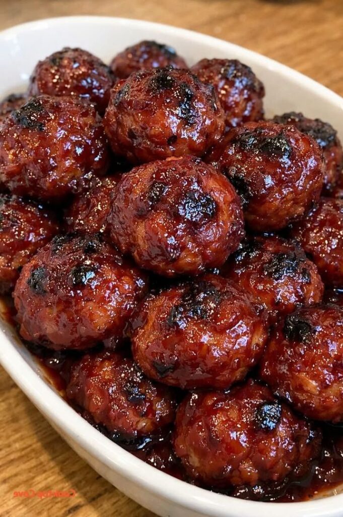 Cranberry BBQ Meatballs Recipe – Easy Sweet & Tangy Party Appetizer